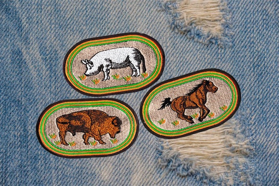 Vintage Style country Animals Americana Buffalo | Etsy