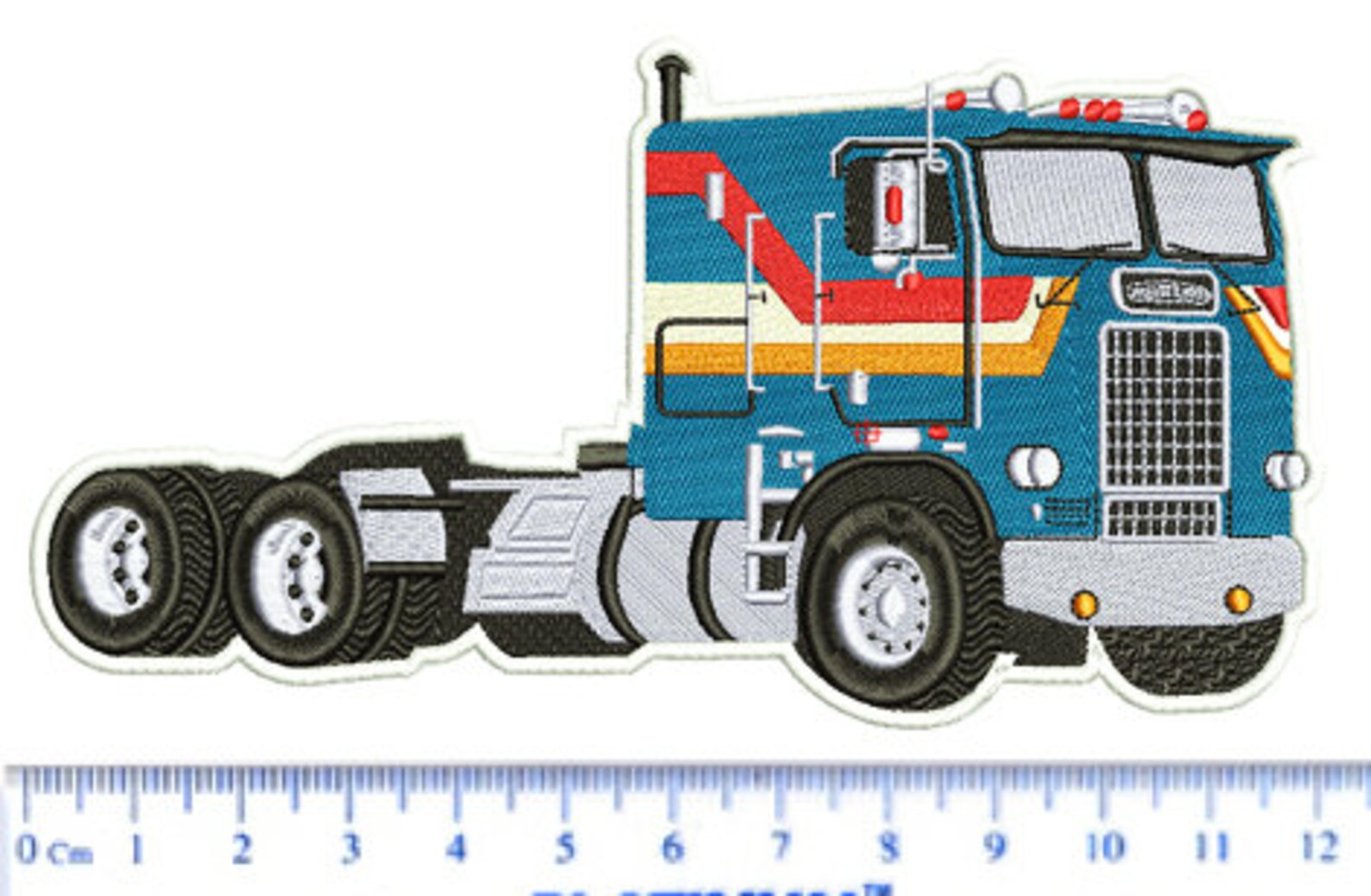 Large Vintage Style 70's Patch Patches Cab Over Big Rig Truckin Trucker ...