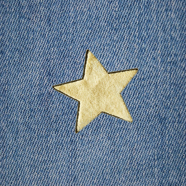 XXL Extra Large Chenille Tan Star Patch 22cm Applique | Etsy