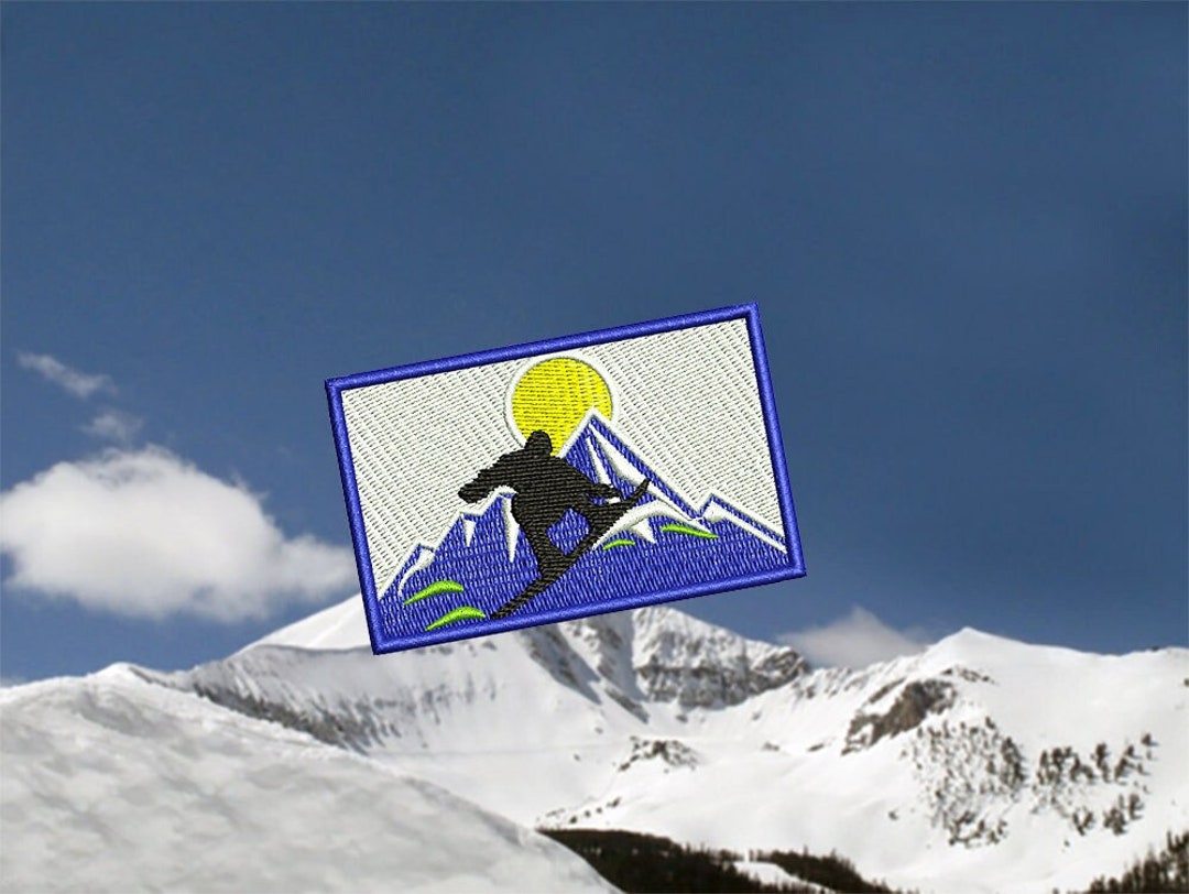 Snowboarding Snowboard Snowboarder Patch for Trucker Hat or Shirt 8cm ...