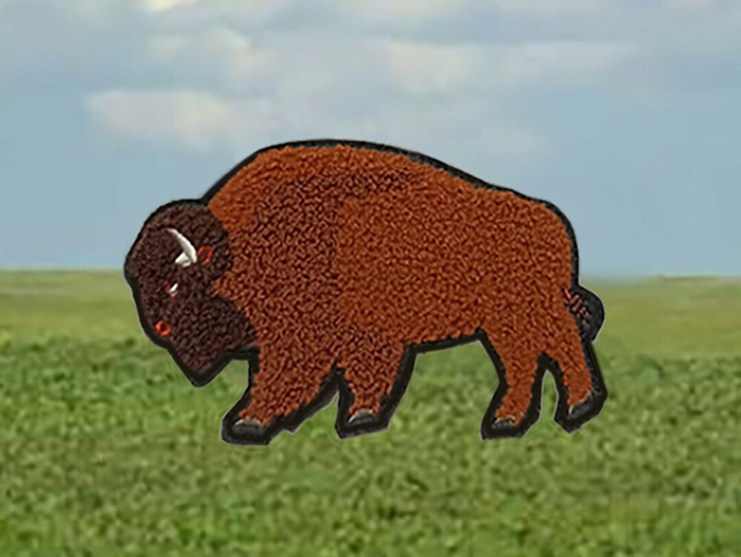 Cool Chenille Bison Desert Camo Tactical Military Buffalo Morale Patch ...