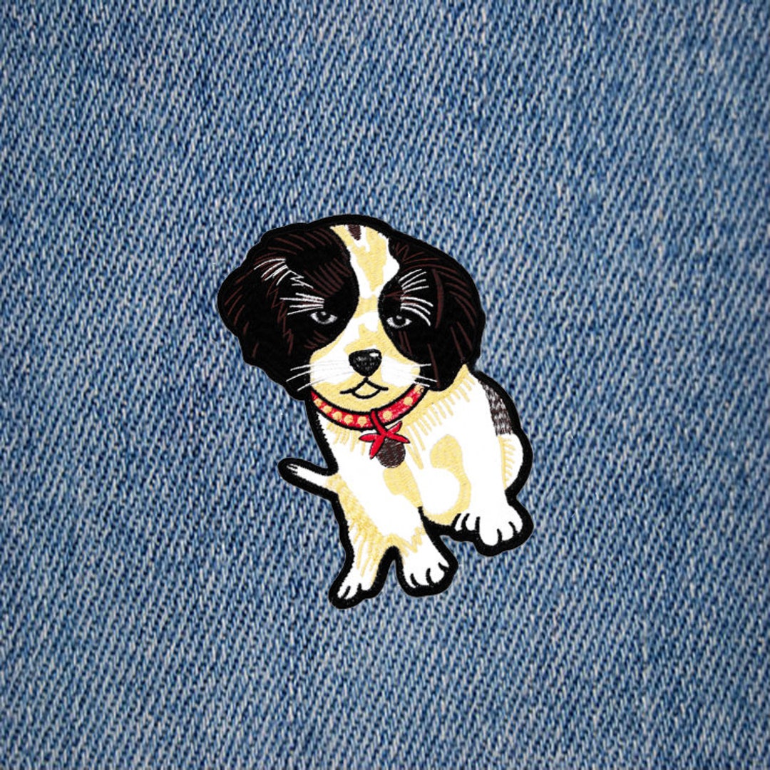 Extra Large 23cm Cute Puppy Dog Patch Applique - Etsy
