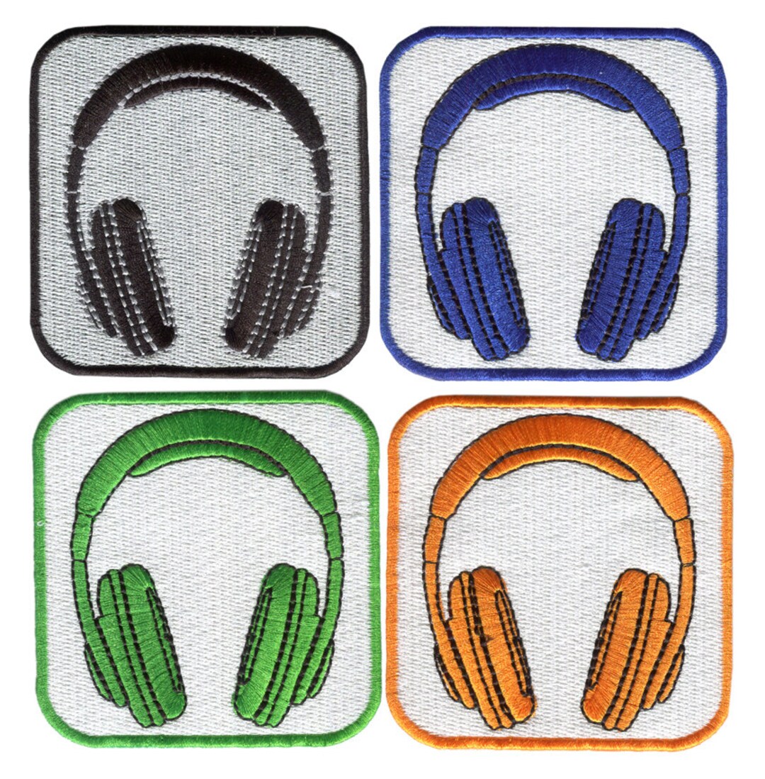 Hot Headphones! Patch Badge 8.5cm / 3.4 Inch RAP Hip Hop Punk Teen Boy ...