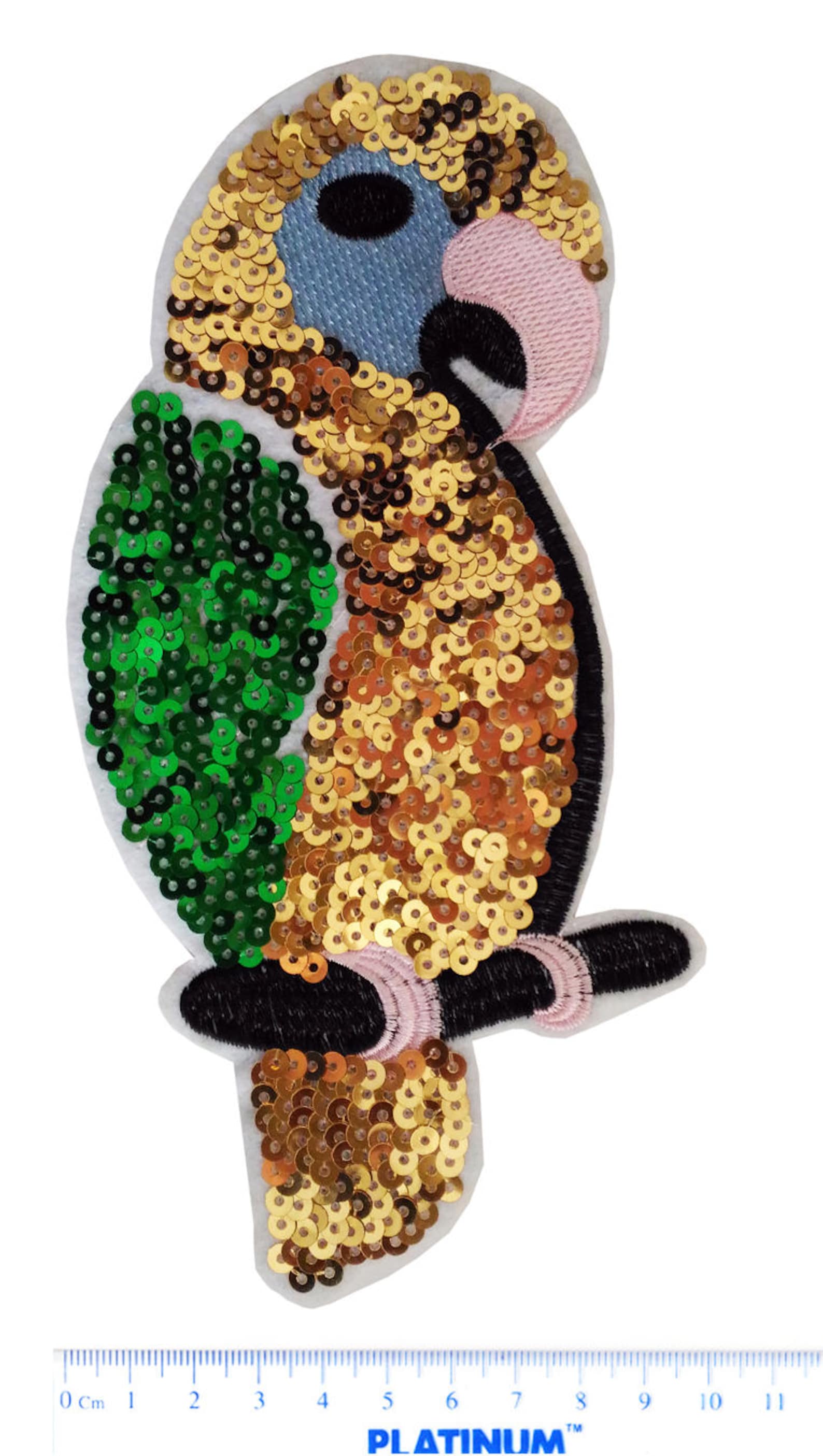 XXL Extra Large Beautiful 21cm Sequin Parrot Macaw Bird Patch - Etsy