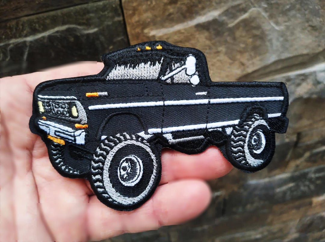 Cool Large Keep on Truckin Tactical Military 4x4 4WD Black 80's Pickup ...