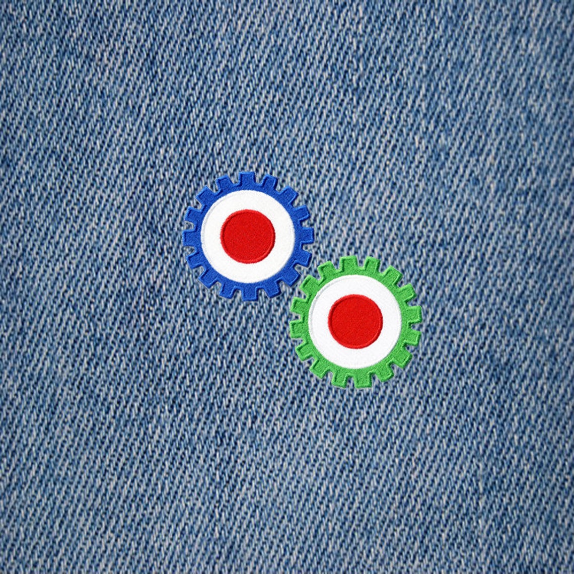 Vintage Scooter 8cm MOD Target Cog Patch Badge 2 Colors - Etsy
