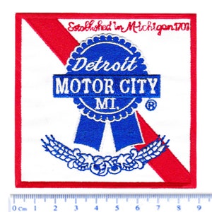 Detroit Patch Hip Hop Rap Motor City 9cm / 3.5 Inches Iron on or Hook ...