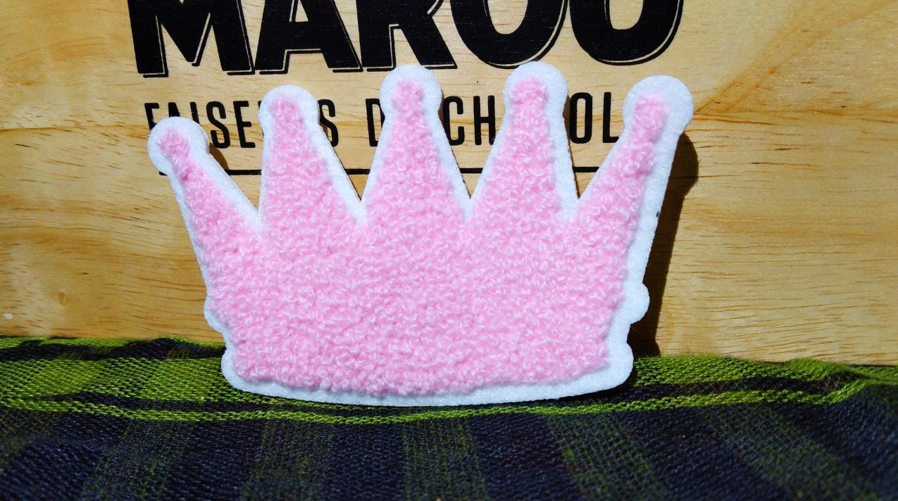 Large Pink Chenille Princess Queen Crown Hip Hop Rap King - Etsy