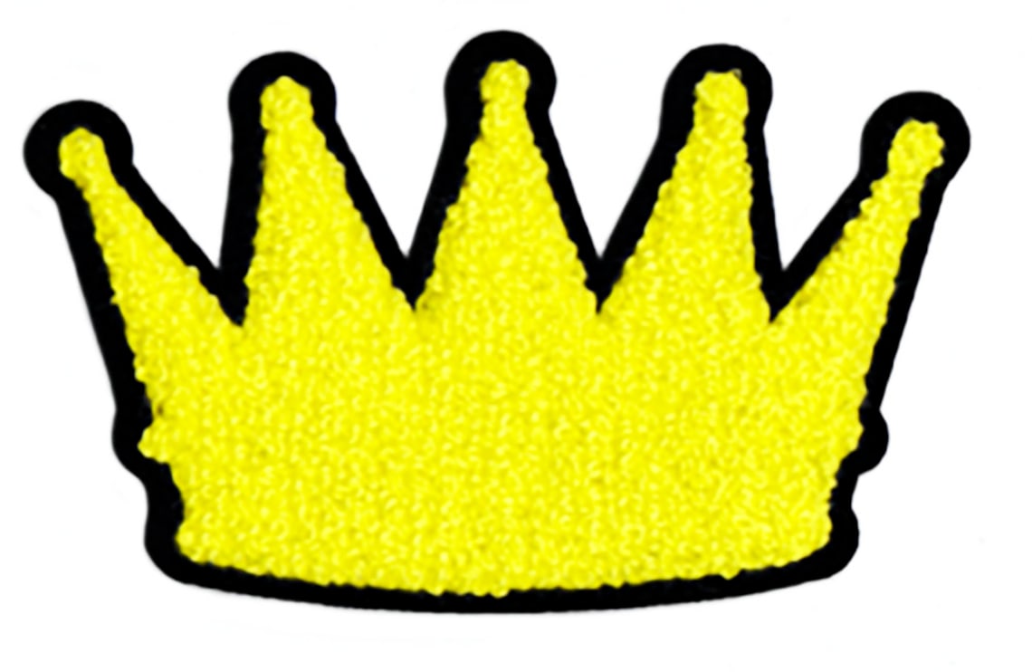Large Chenille Crown Gift for Her Hip Hop Rap King Queen Shirt Patch ...