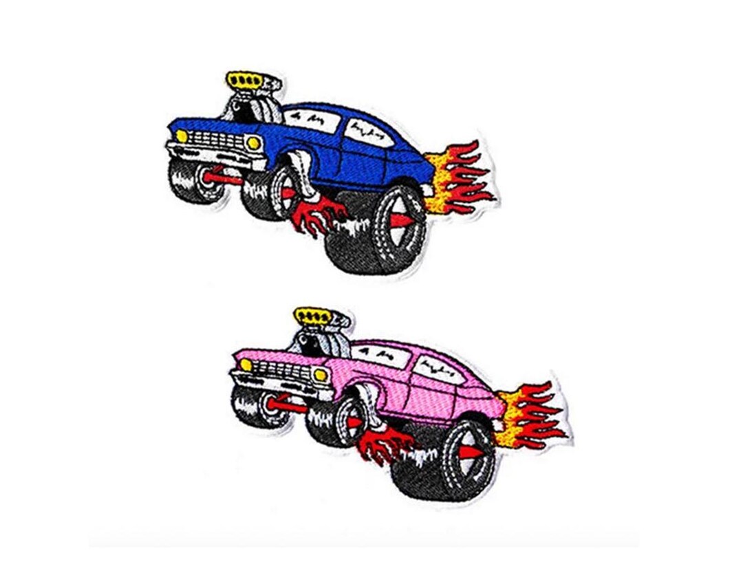 Vintage Style 70's Custom Hot Rod Patch 11cm / 4.3 Inch Iron on or Hook ...
