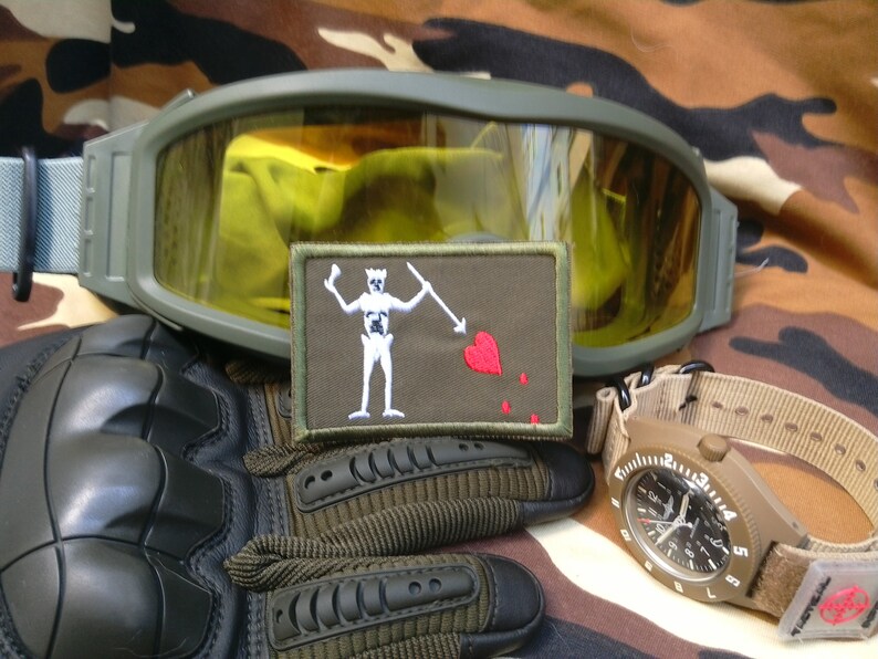 Cool Jolly Roger Blackbeard Camo Tactical Pirate Flag | Etsy