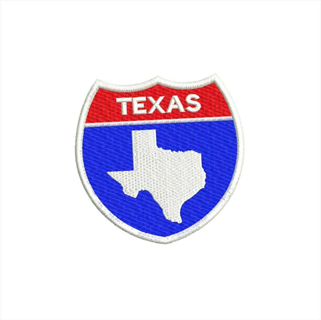Texas Highway Old West Cowboy Rancher Shirt or Trucker Hat Patch 7cm ...