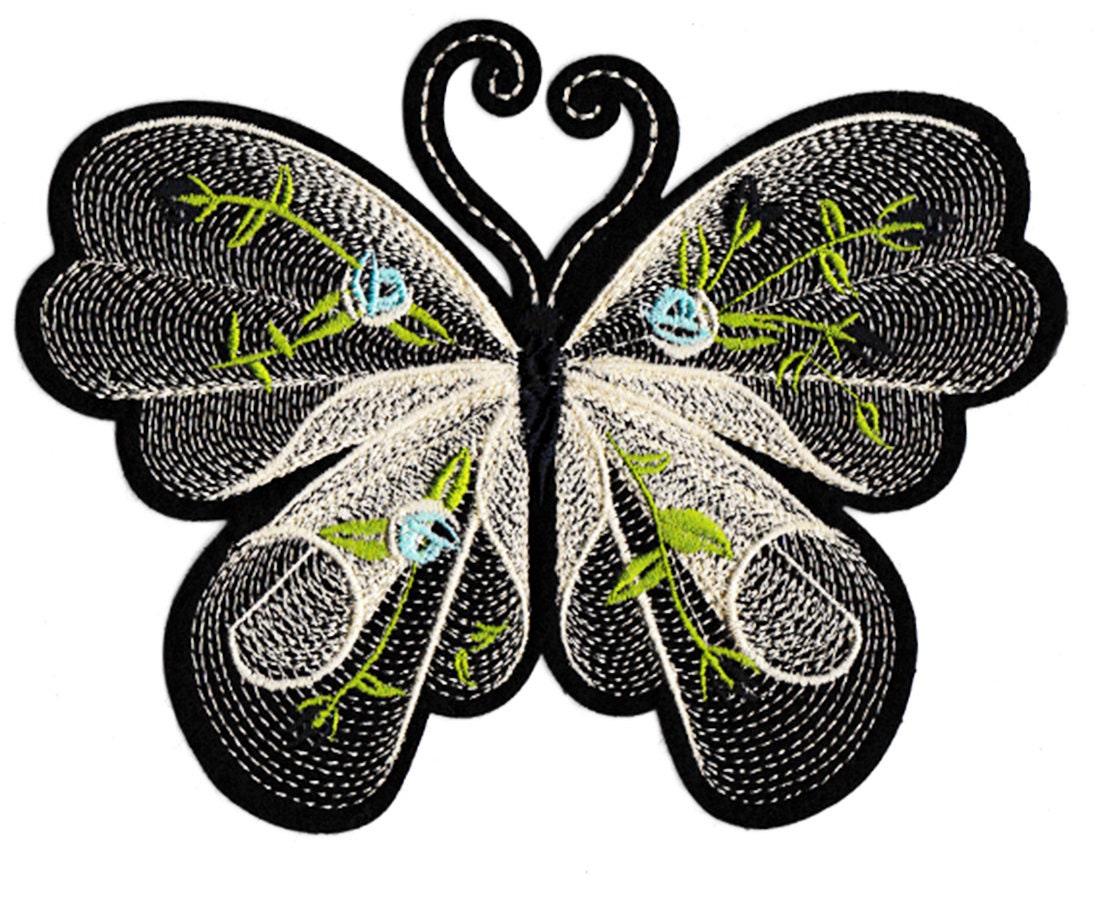 XXL Extra Large 16.5cm Butterfly Patch Badge 6.5 Inch Applique - Etsy