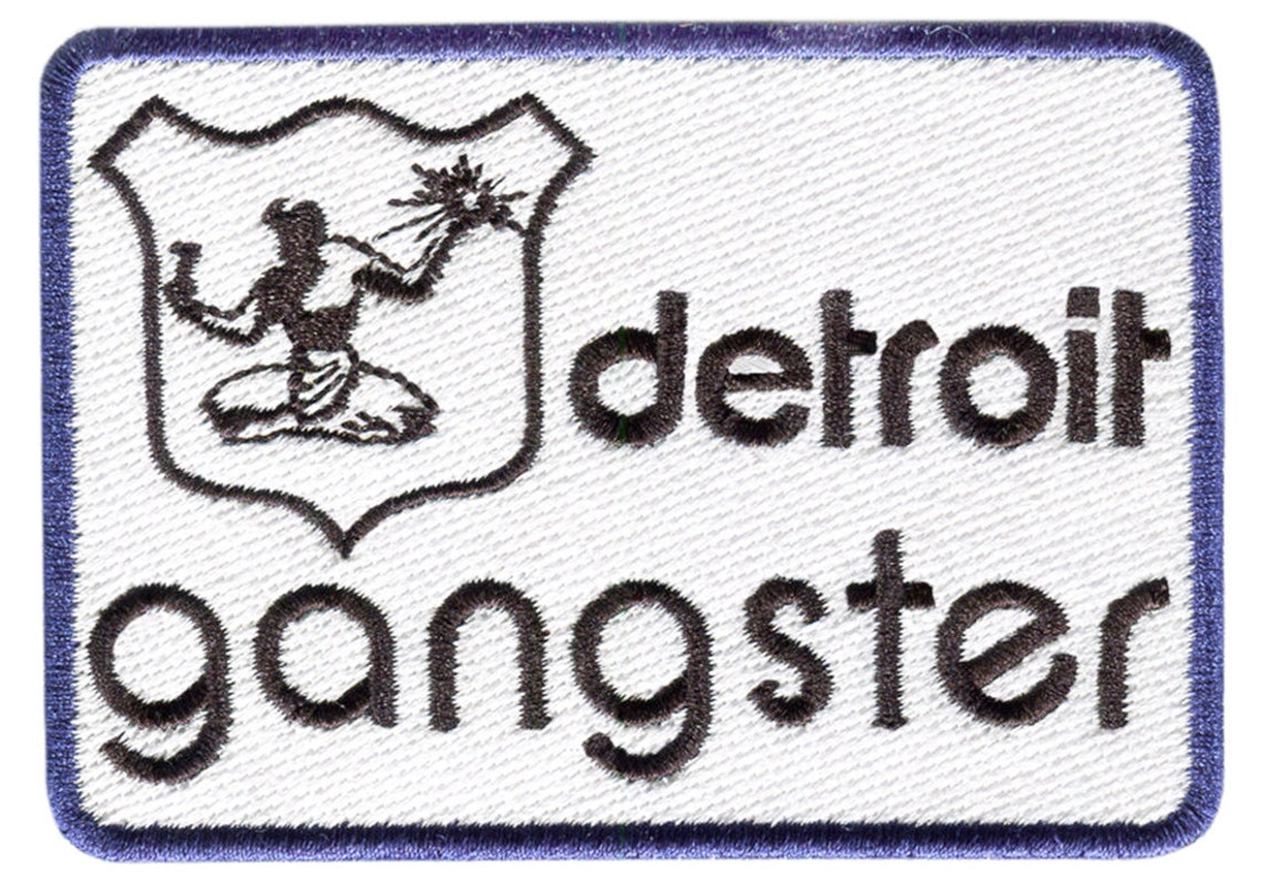 Detroit Hustler, Gangster, Player, Urban Hip Hop Style Rap Patch for ...