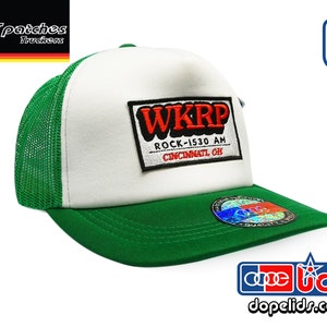 Vintage Style Mesh Trucker Cap Hat WKRP Cincinnati Patch Vintage TV 80 ...