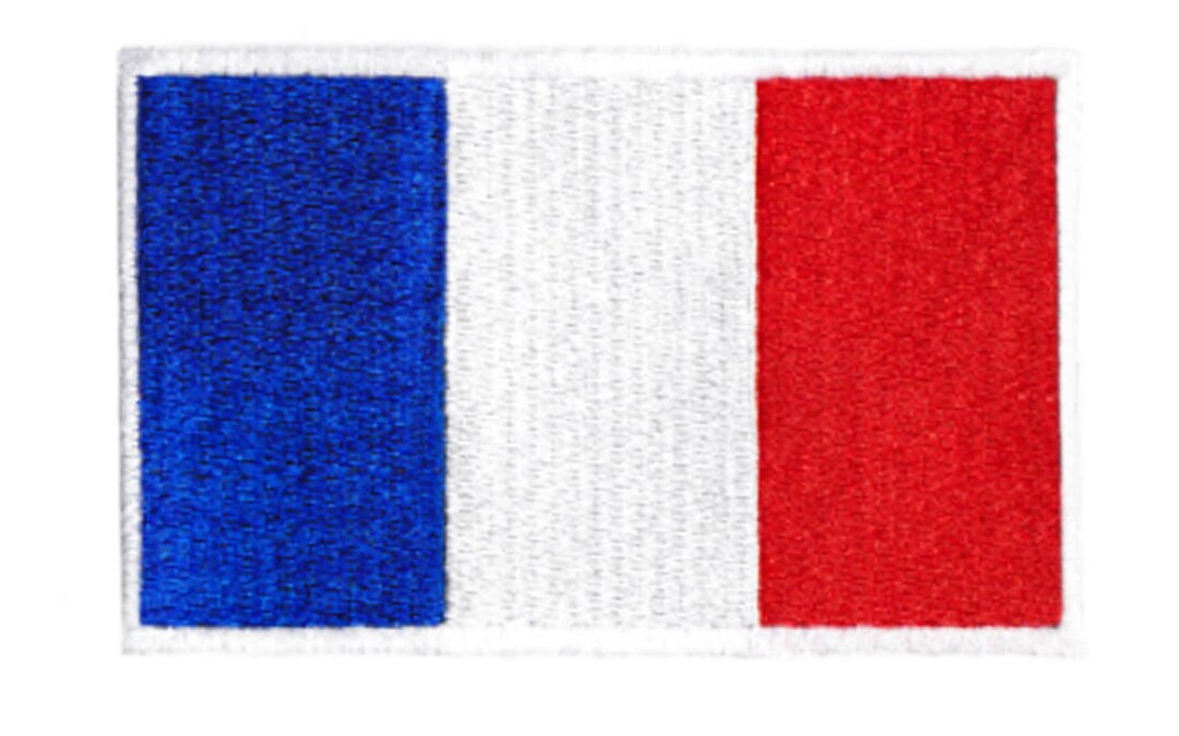 Large French Flag Patch 10cm / 4 Inch Applique - Etsy