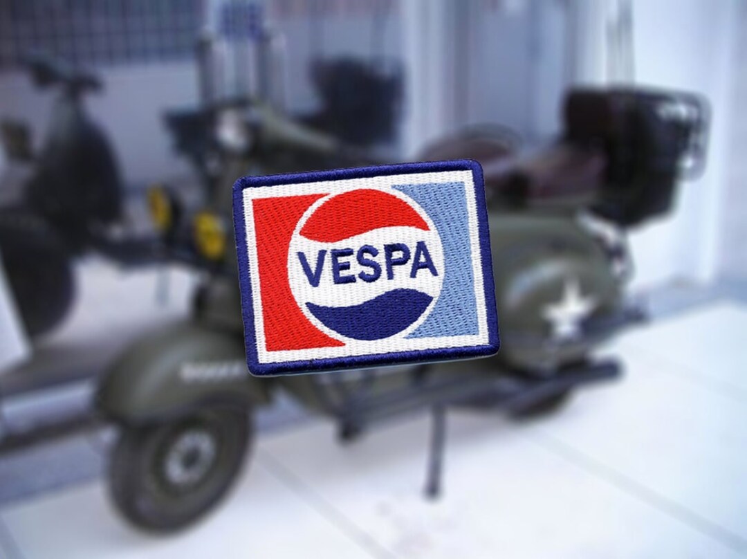 Cool Vintage Style Scooter Patch 7.5cm / 3 Inches Iron on or Hook Back ...