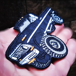 Cool Large Keep on Truckin Tactical Military 4x4 4WD Black 80's Pickup ...