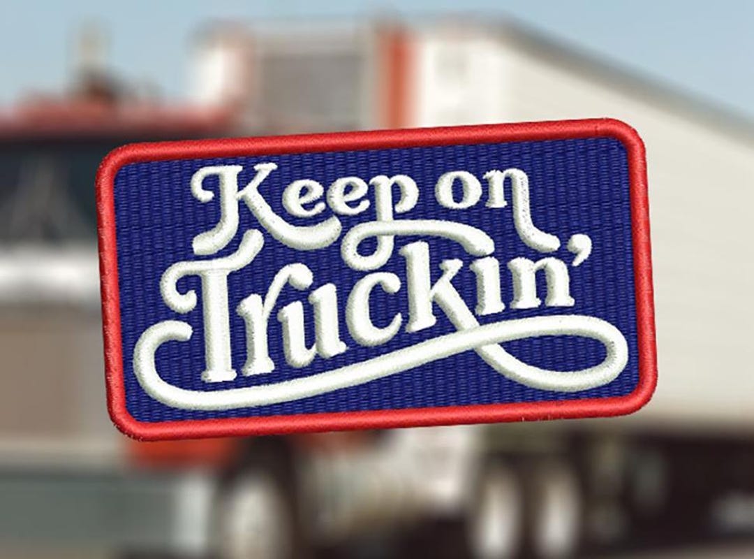 Awesome Vintage Style 70's Patch "keep on Truckin" Big Rig for Trucker ...