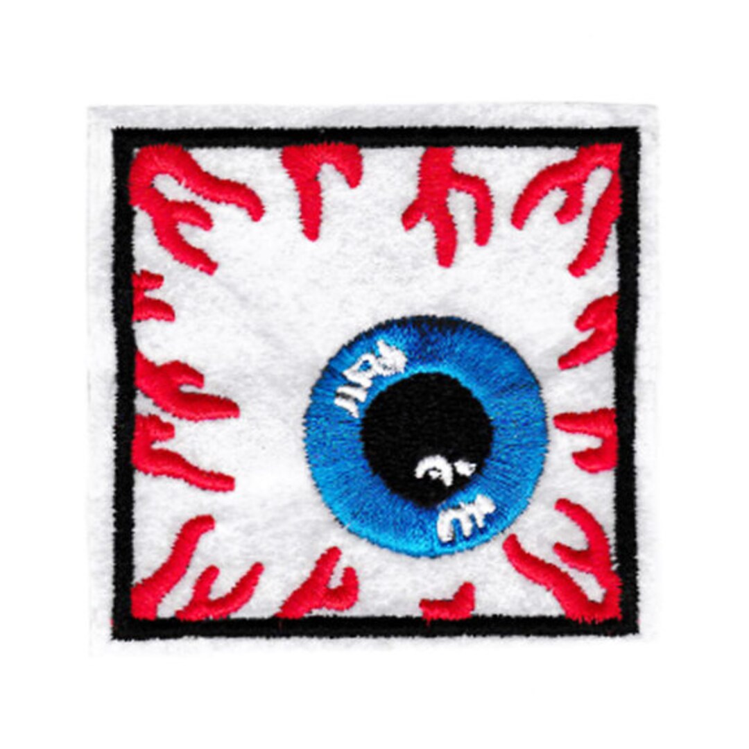 Cool & Different Square Bloodshot Eye Patch 6.5cm Iron on or Hook Back ...