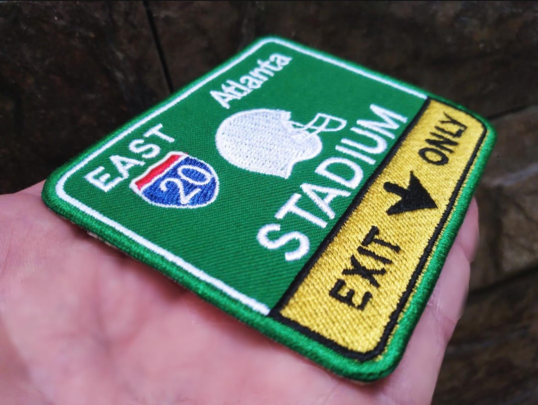 Atlanta Georgia Street Highway Road Sign Morale Patch for Trucker Hat ...