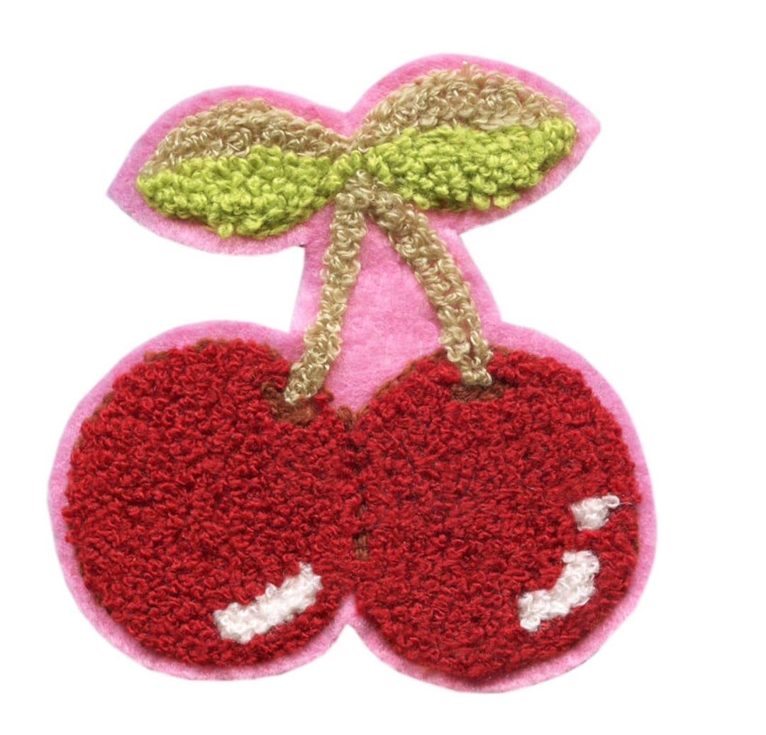 Large 10cm Chenille Cherry Patch - Etsy