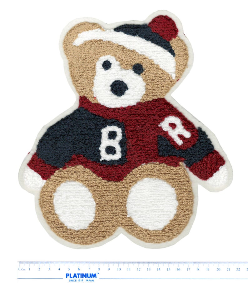 XXL Extra Large Chenille Teddy Bear Patch | Etsy