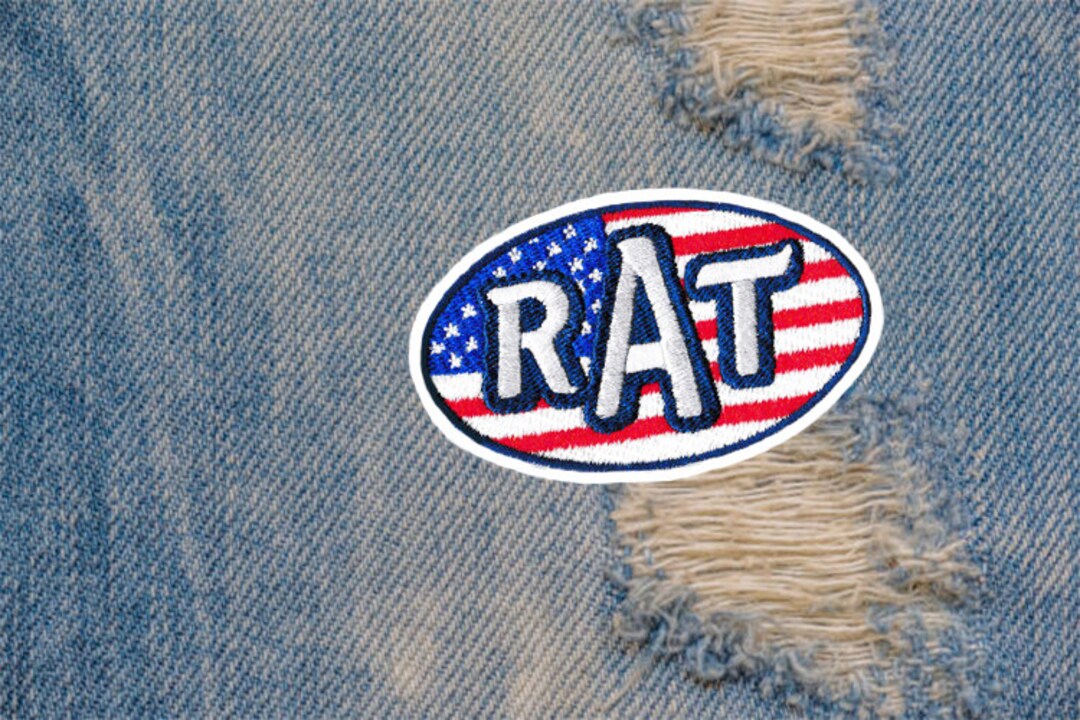 RAT Rat Rod Hot Rod Patch Badge Auto Old Car Classic Car 9cm / 3.5 Inch ...