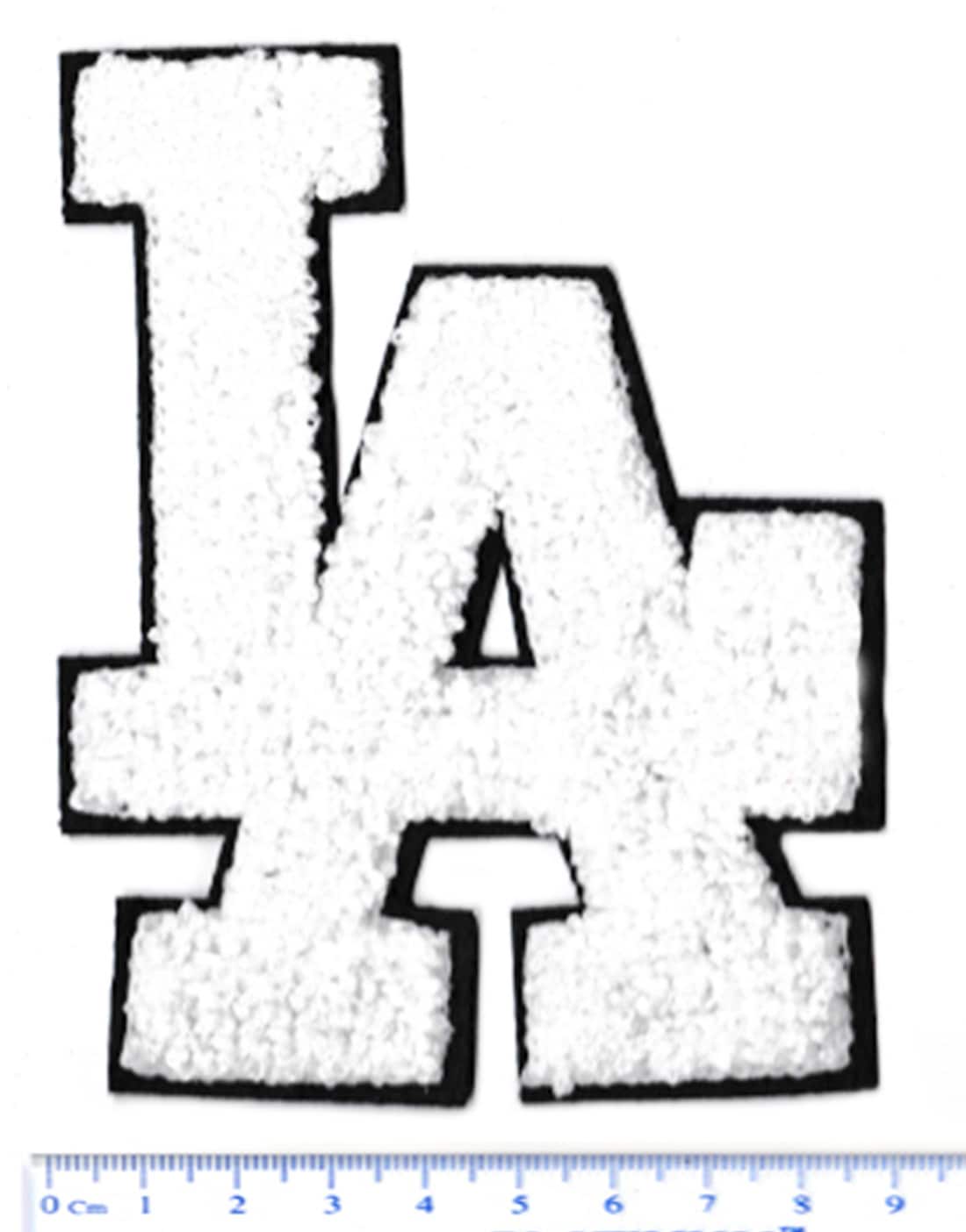 Large Chenille White Letter "la" Patch 12cm - 4.7 Inch Applique - Etsy