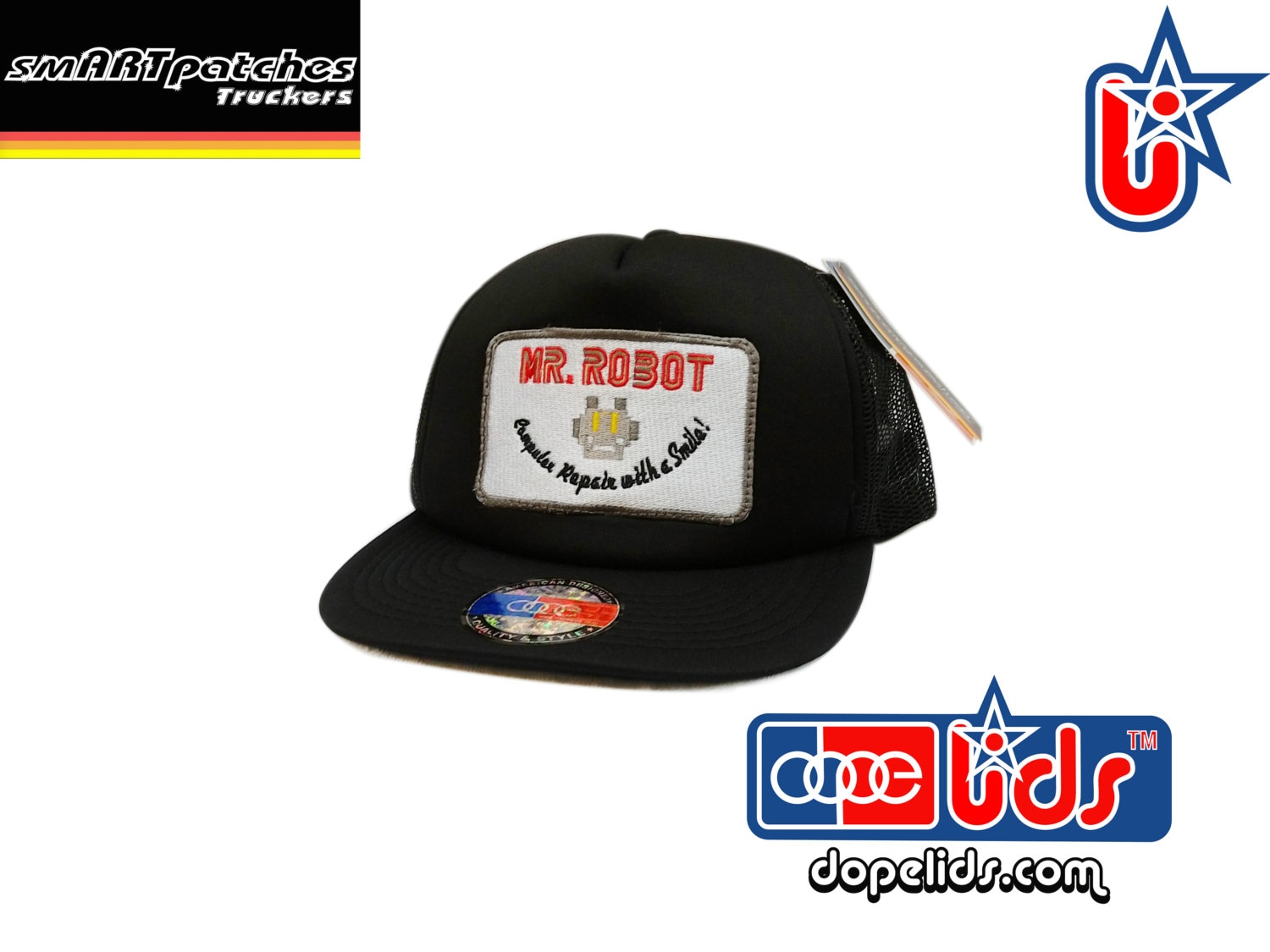 Smartpatches Truckers Mr. Robot Patch Trucker Hat Cap by - Etsy