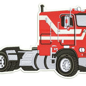 Large Vintage Style 70's Patch Patches Cab Over Big Rig Truckin Trucker ...