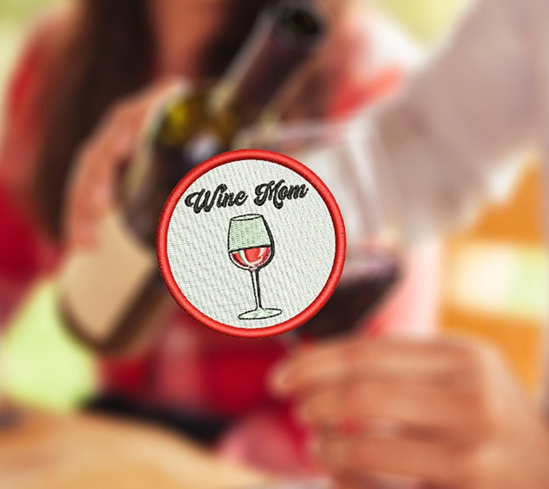 Cute Trendy Wine Mom Ladies Girls Girly Women Cocktail Drinking Patch 7 ...
