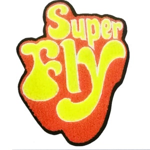 Awesome XL Chenille Vintage Style 70's Disco Rock Patch 13.5cm / 5.3 ...