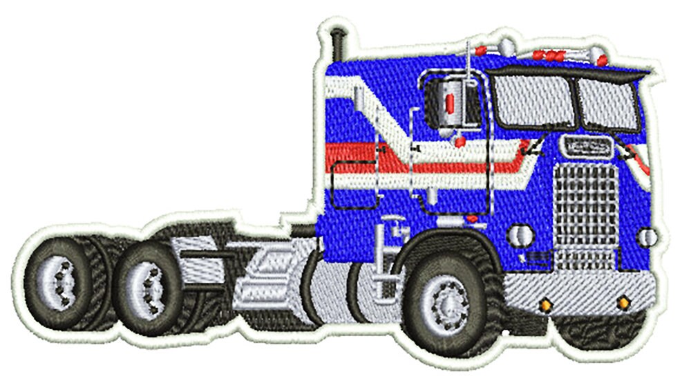 Large Vintage Style 70's Patch Patches Cab Over Big Rig Truckin Trucker ...