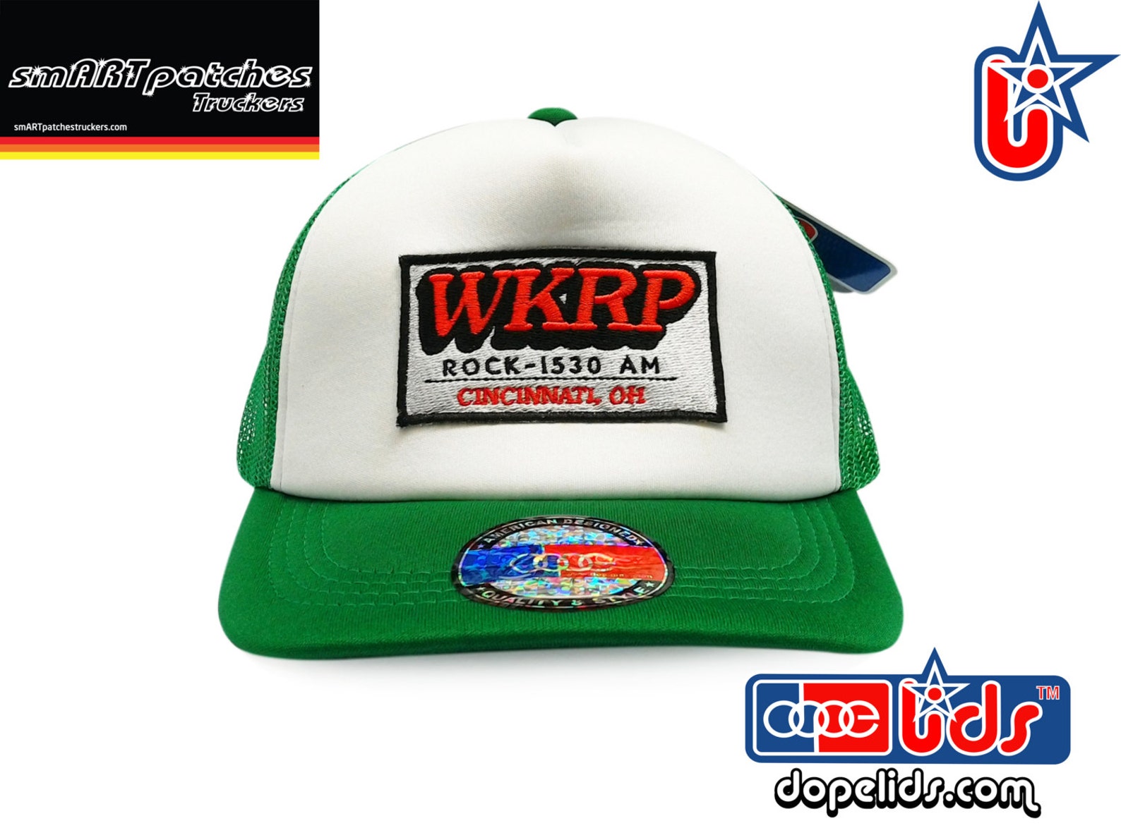 Vintage Style Mesh Trucker Cap Hat WKRP Cincinnati Patch - Etsy