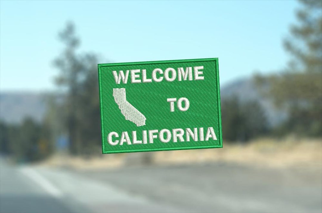 California Cali Camping State Road Sign Los Angeles San Francisco Beach ...