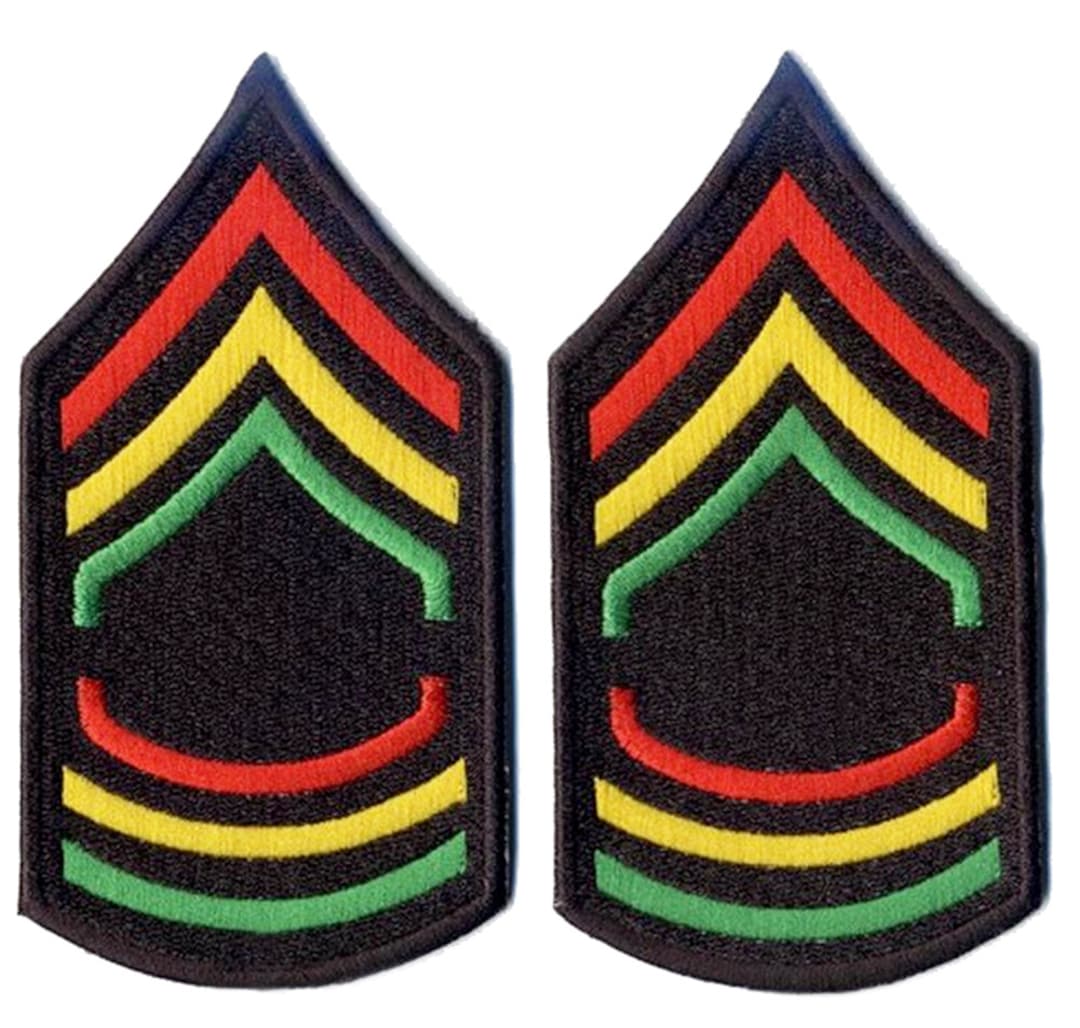 One Pair Jamaica Rasta Military Shoulder Patch Army Air Force - Etsy