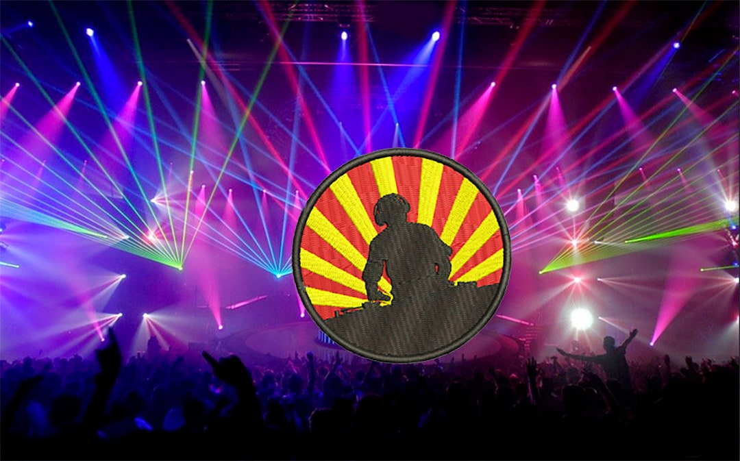 Rave Club DJ Patch Badge Hip Hop RAP Turntable Cap Hat Rasta 7.5cm - 3 ...