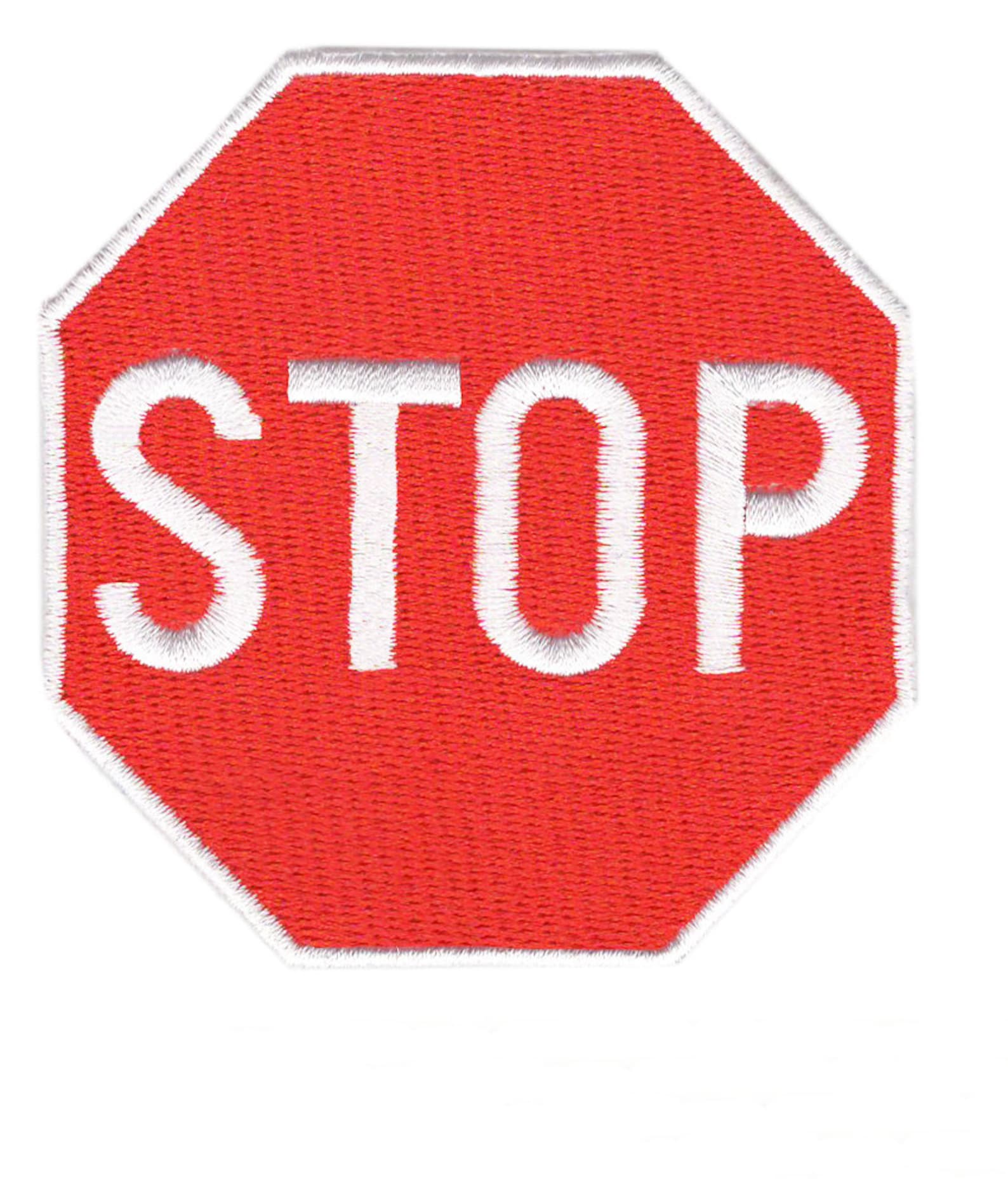 Cool STOP Sign Embroidered Patch 8cm Applique - Etsy