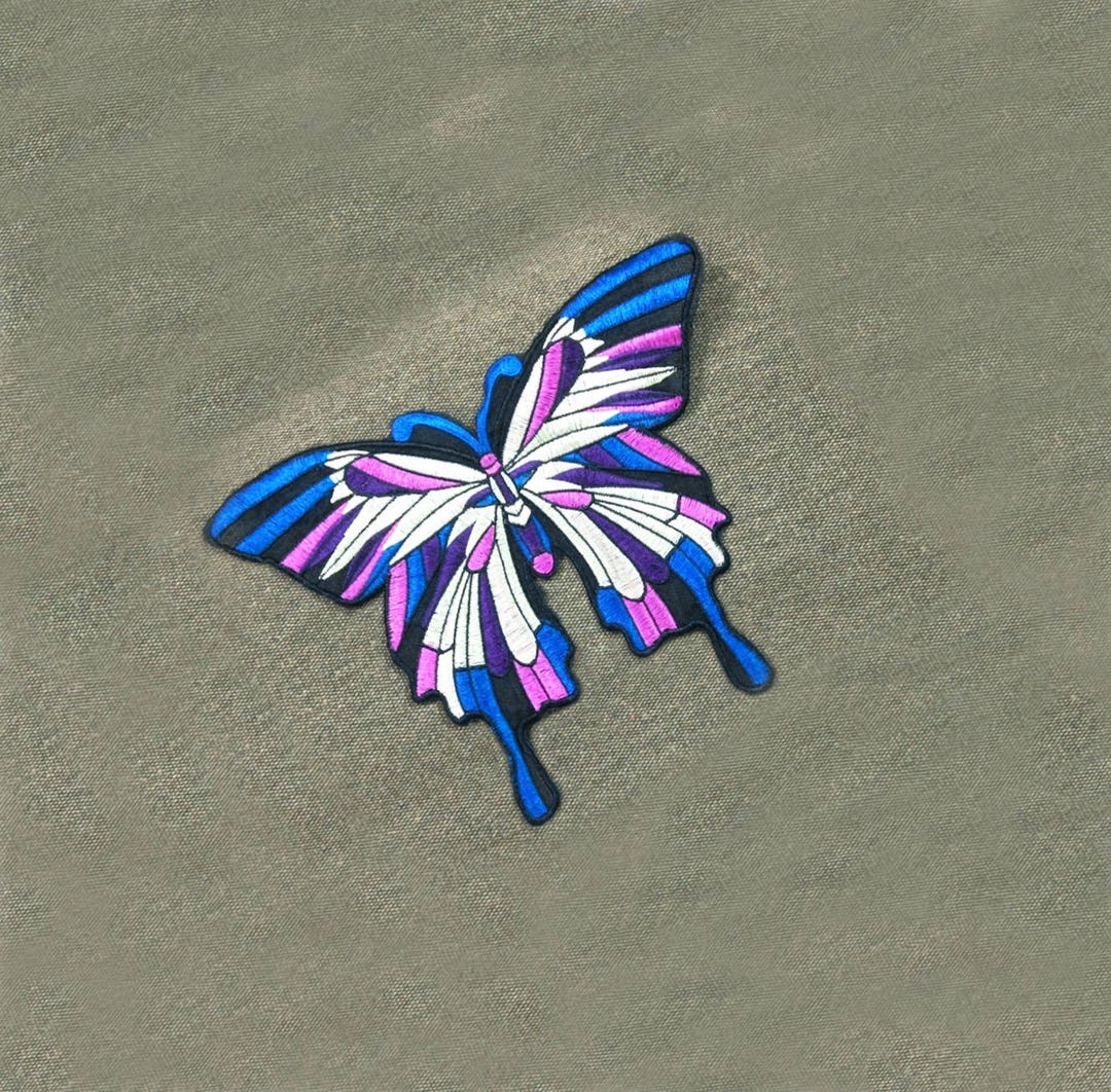 XXL Extra Large 23cm Butterfly Patch Badge Applique - Etsy