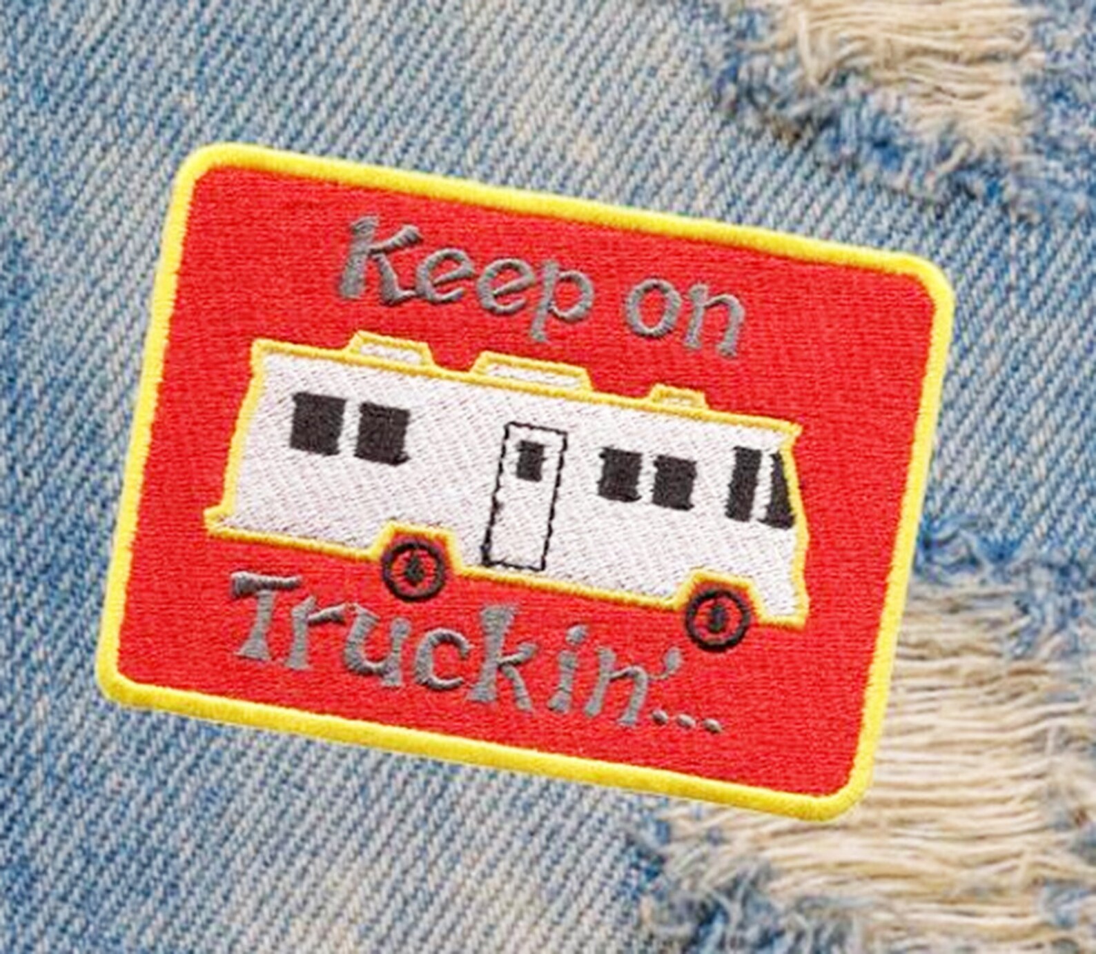 Awesome Vintage Style 70's Patch keep on | Etsy