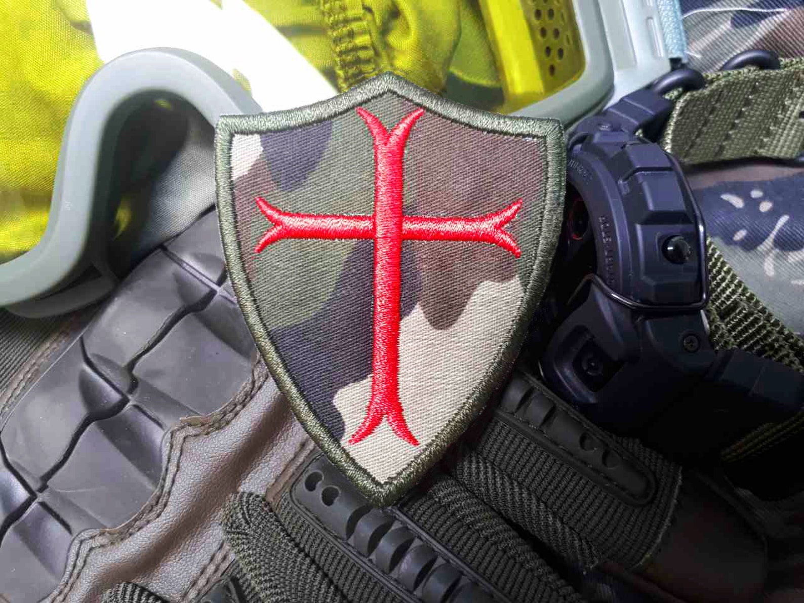 Cool Camo Military Knights Templar 7.5cm Embroidered Tactical - Etsy