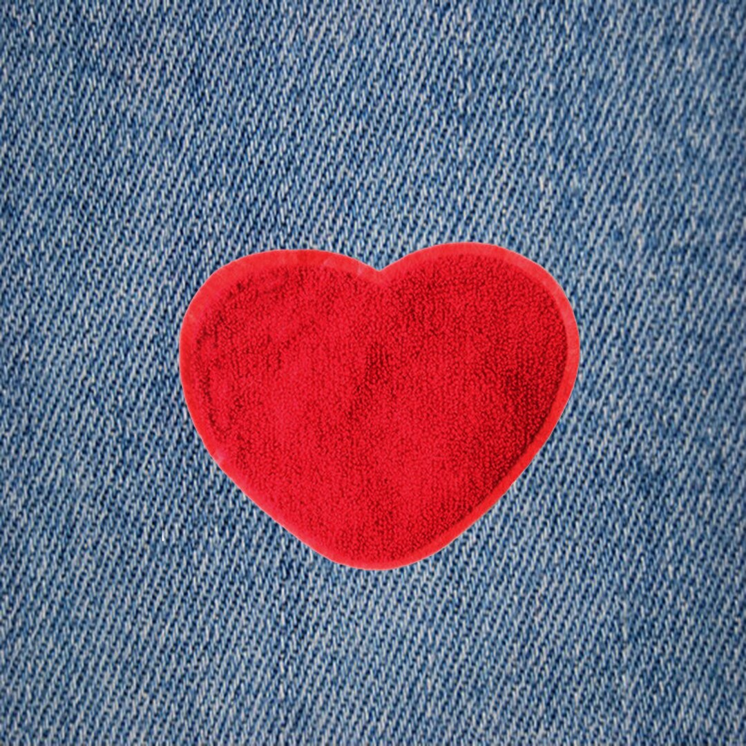 XL Extra Large Cute Chenille Heart Patch 18cm / 7.1 Inch Applique - Etsy