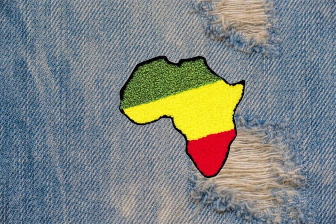 XL Extra Large Chenille Rasta Africa Patch 12cm / 4.7 Inch - Etsy