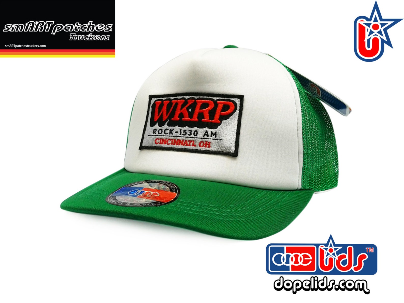 Vintage Style Mesh Trucker Cap Hat WKRP Cincinnati Patch - Etsy