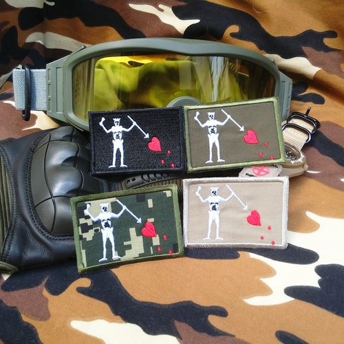 Blackbeard Pirate Flag Tactical Patch - Etsy