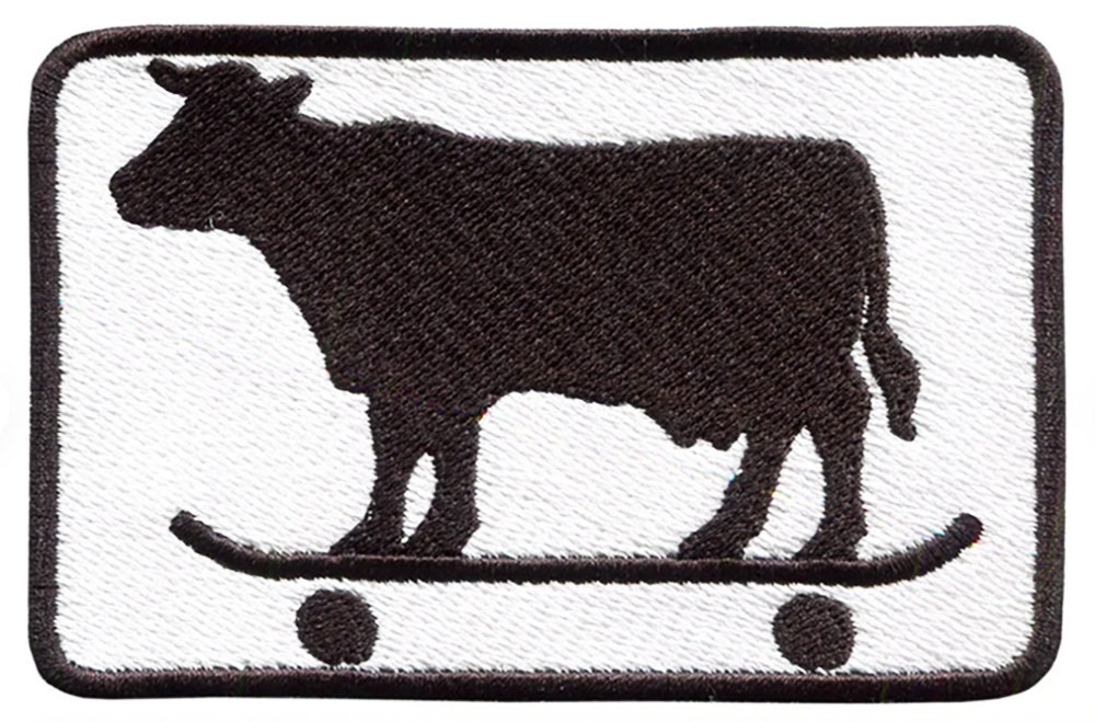 Rasta Skater Cow Shirt Patch 9.5cm / 3.7 Inch Skate Skateboard - Etsy