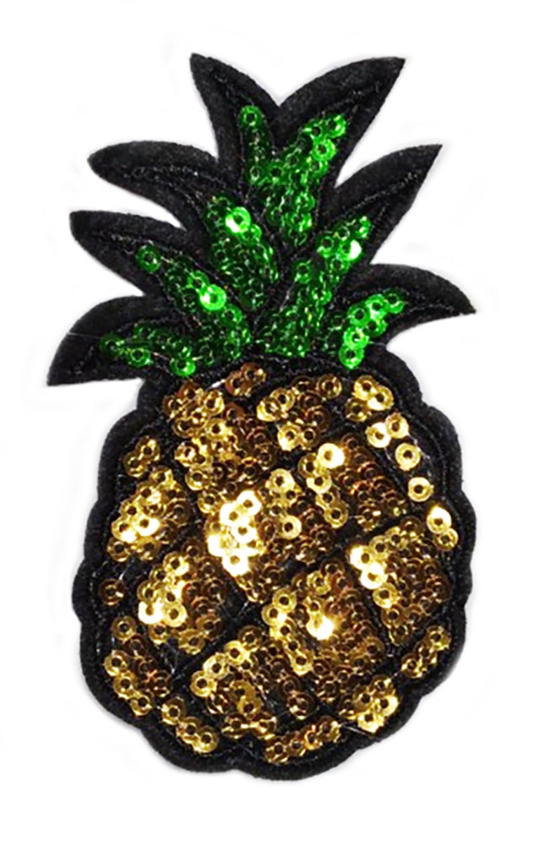 XL Extra Large Sequins Pineapple Patch 9cm / 3.5 Inch Applique - Etsy