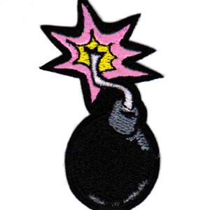 Cute Bomb Style Iron on Patch Applique 2 to Choose From - Etsy