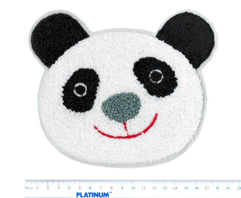 XXL Extra Large Chenille Panda Teddy Bear Patch 18.5cm / 7.25 - Etsy